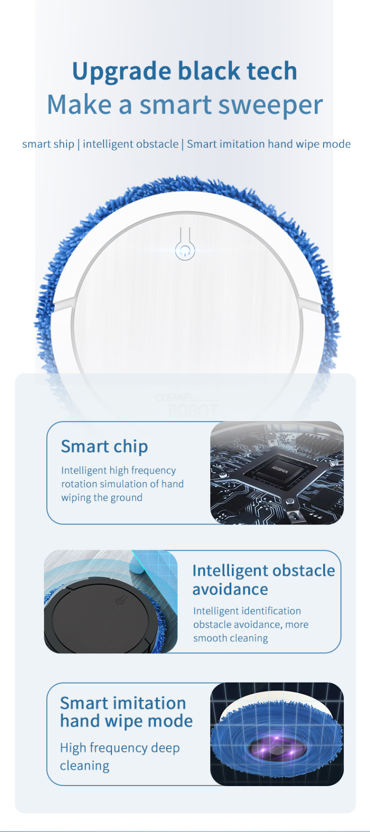 Buy Wholesale China 2023 Hot Sell Intelligent Robot Vacuum Cleaner Hands-free Floor Cleaner Usb ...