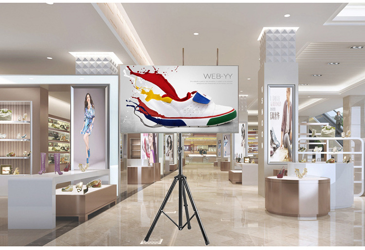 Tv/monitor Tripod Floor Stand 360 Rotation Mount Swivel Tilt ...