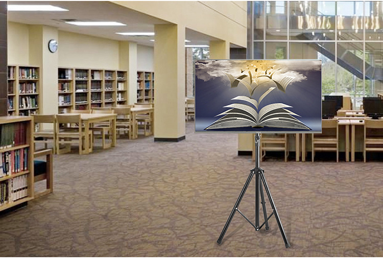 Tv/monitor Tripod Floor Stand 360 Rotation Mount Swivel Tilt ...