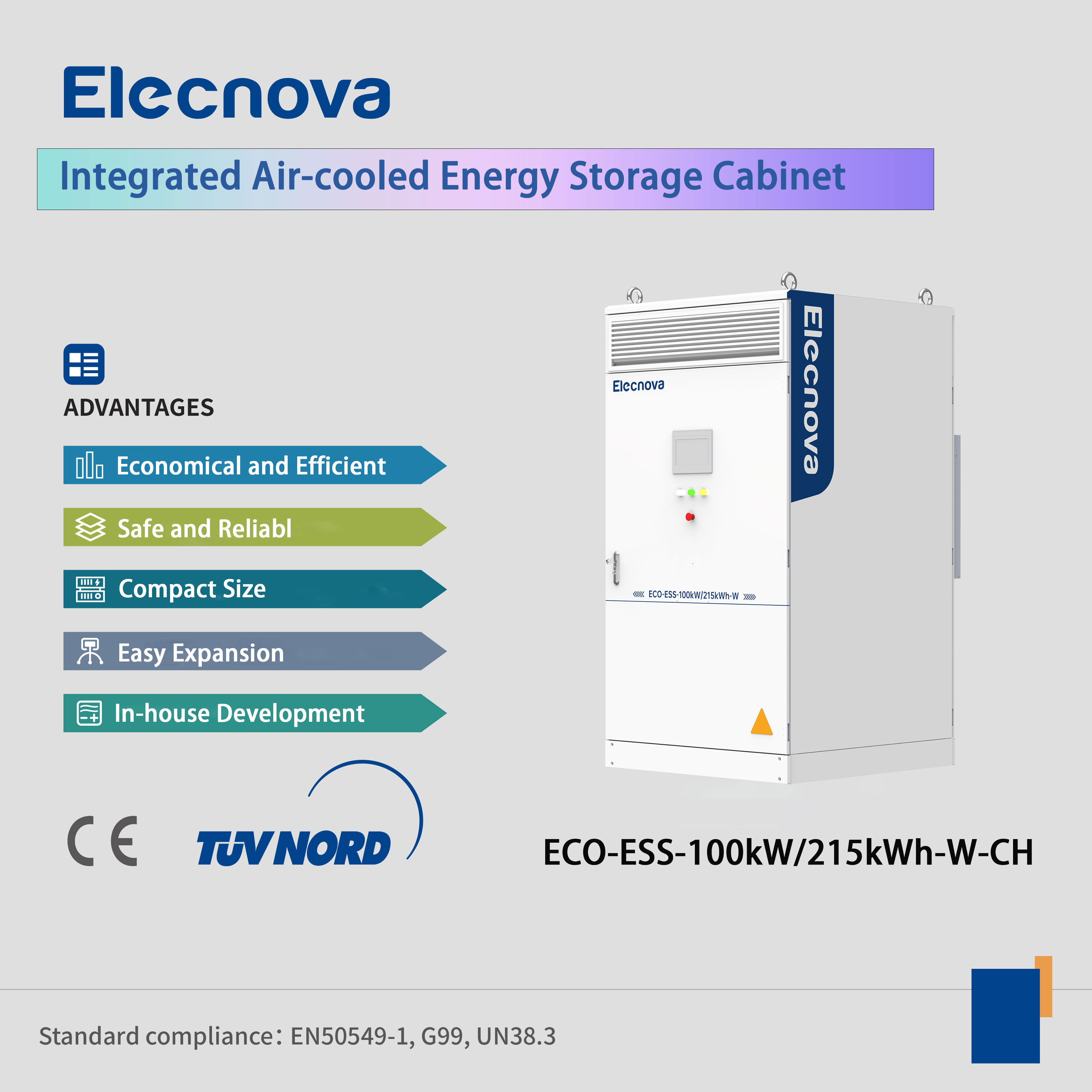 Customed 215kwh Integrated Air-cooled Energy Storage Cabinet - China ...