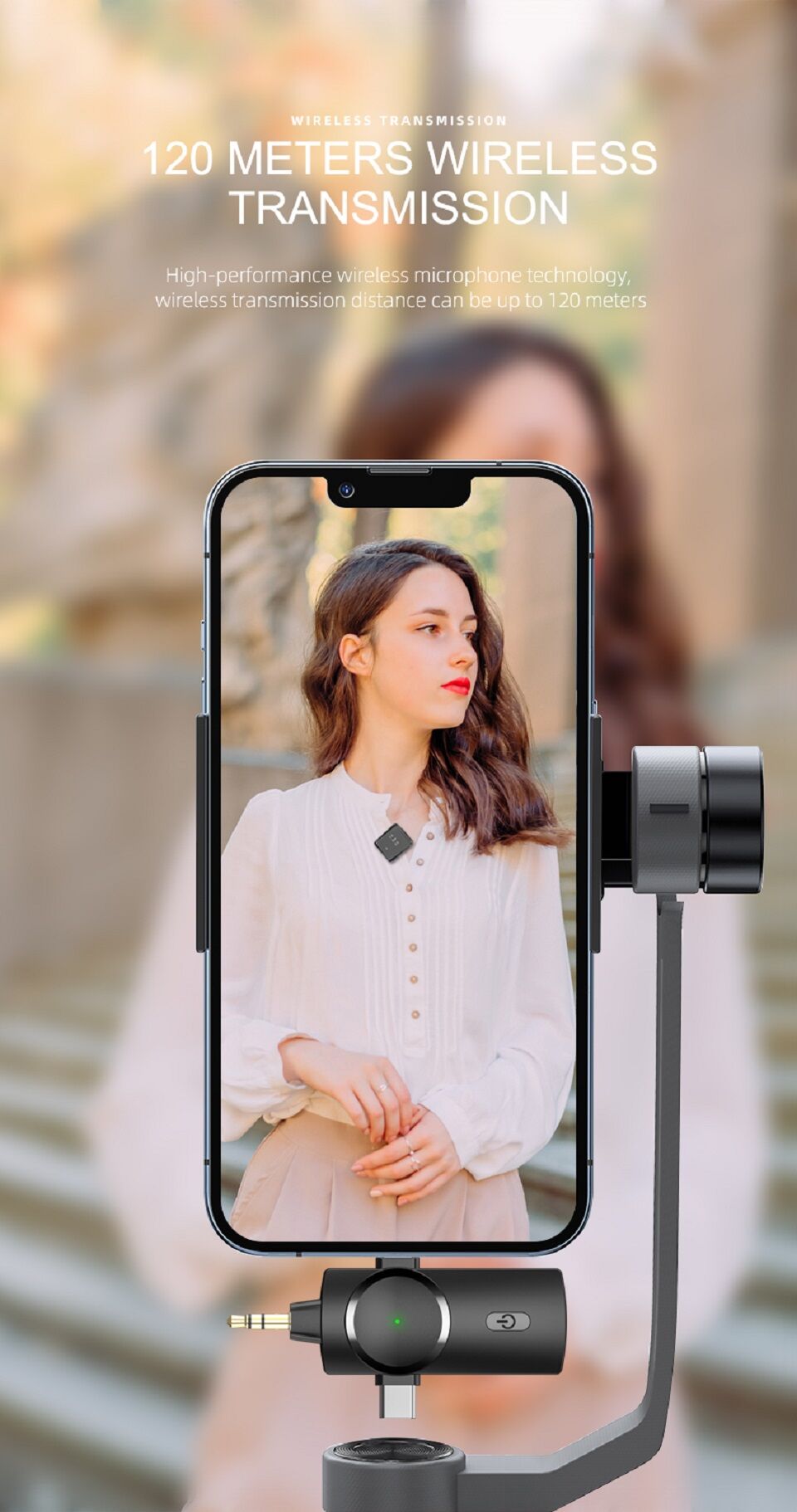 Portable Noise Reduction 2.4g Lavalier Wireless Microphone Suitable For ...