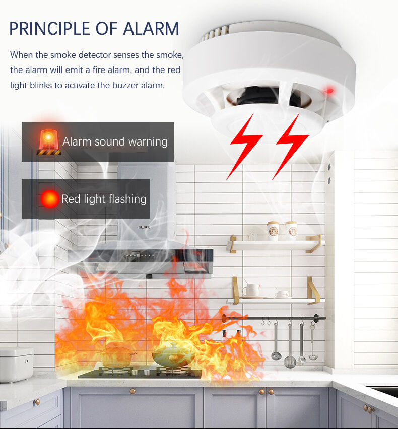 Kerui Wireless Standalone Smoke Detector Independent Fire Alarm Loud ...