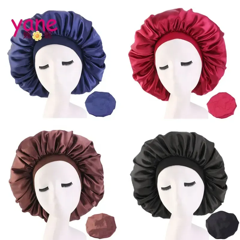 Wholesale Custom Logo Satin High Quality Hair Bonnet Sleeping Hat ...