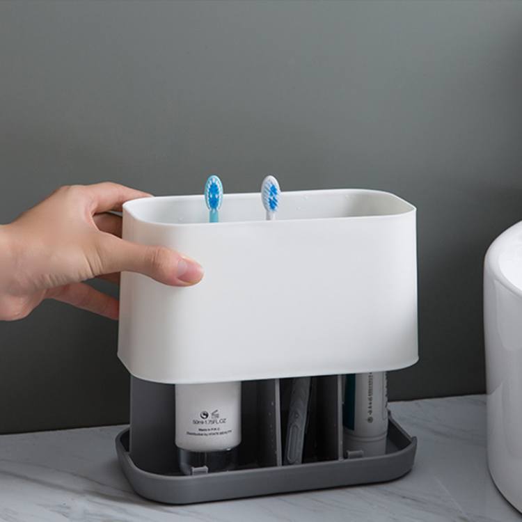 High Quality Custom Toothpaste Dispenser And Toothbrush Holder Plastic ...