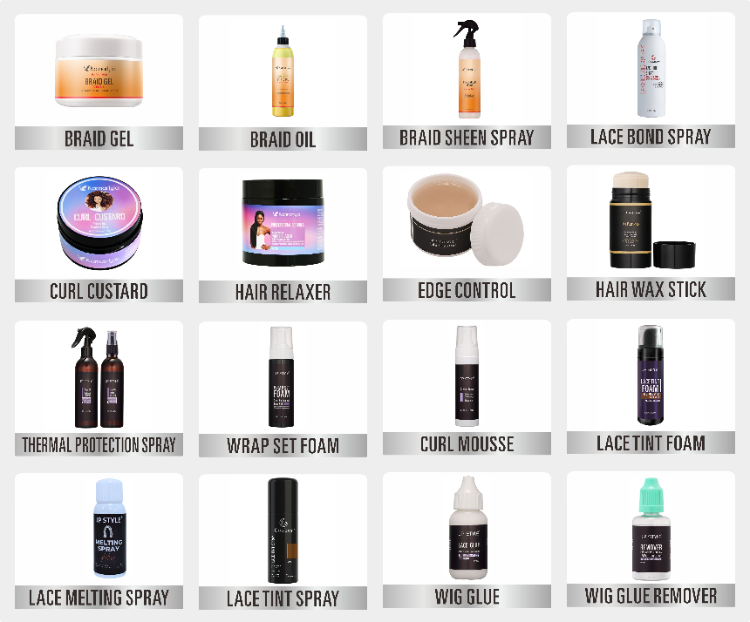 Custom Wig Kit Lace Glue And Wig Band & Edge Scarf Wig Styling Tool Set ...