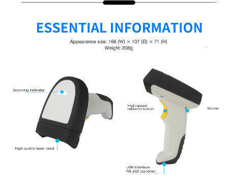 Buy Wholesale China Ocr Barcode Scanner Rs232 Portable Handheld Usb Bar ...