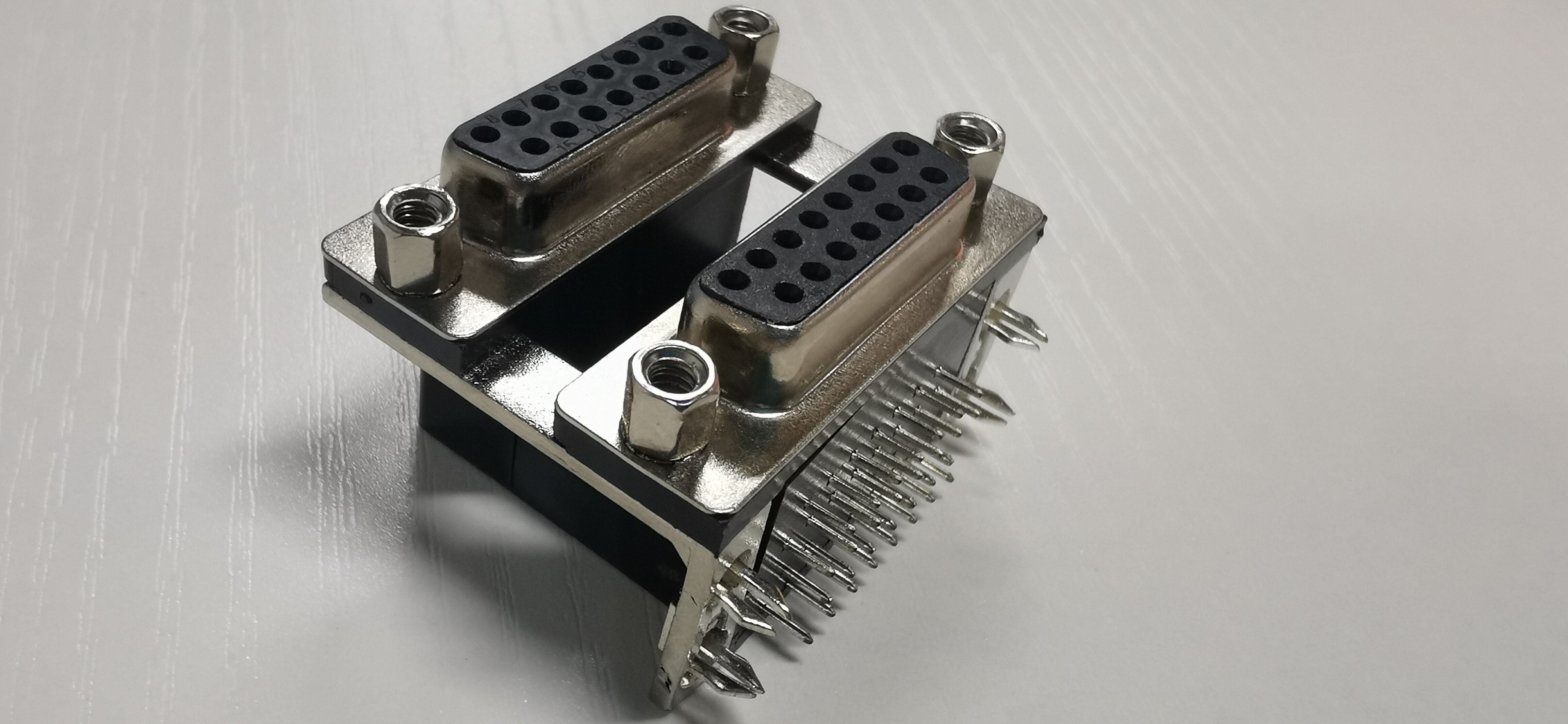 Buy Wholesale China D-sub Connector Hdr 15p Female + 15p Female Oem ...