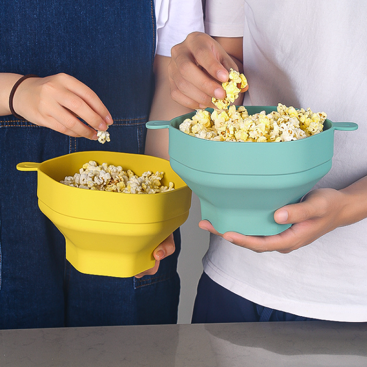 Microwave Eco Friendly Foldable Big Capacity Silicone Popcorn Popper ...
