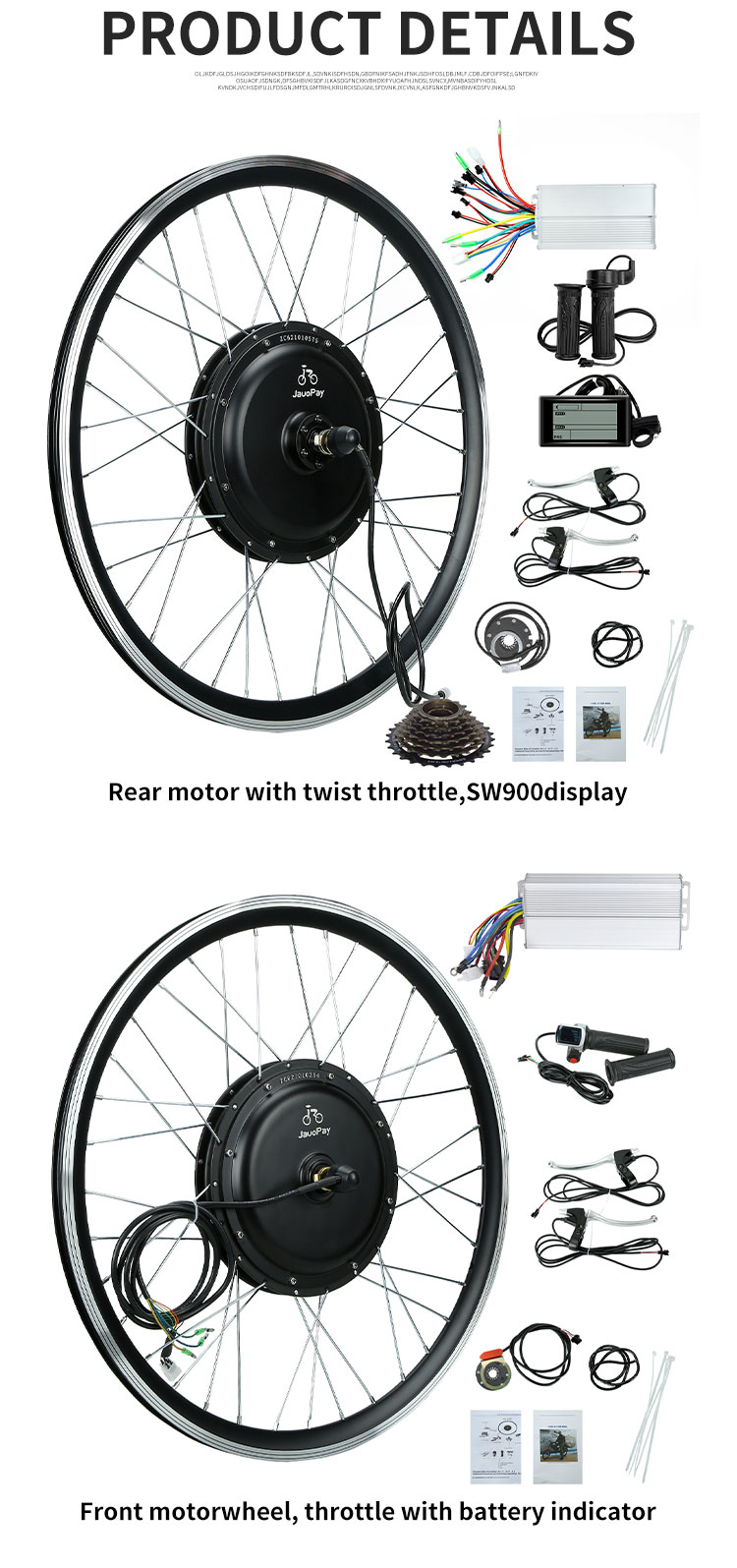 Usa Warehouse Best E-bike Kit 500w/750w/1000w/1500w/2000w Bldc Motor ...
