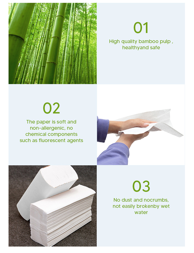 High Quality 2 Ply Virgin Bamboo Pulp Oil Absorbs Reusable Kitchen ...