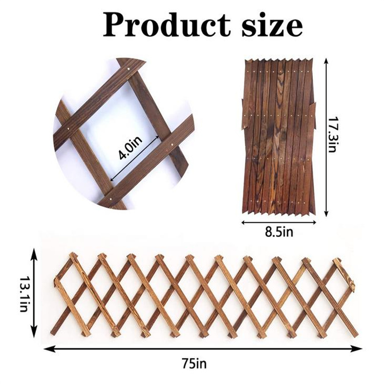 Garden Wall Decor Wood Lattice Wall Planter Expandable Hanging Wooden ...