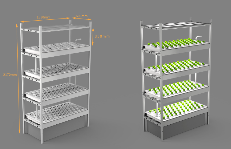 Factory Direct 4 Tier Cultivation Rack Systems With Lights Trays For ...