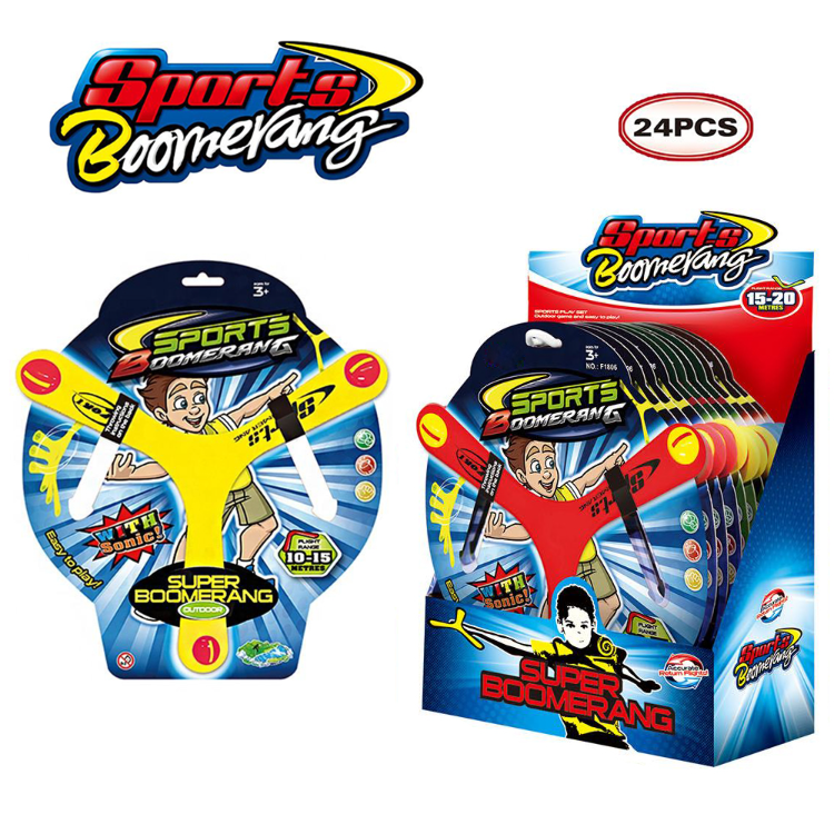Three Wing Boomerang Toy With Whistle Outdoor Sports Game Boomerang Fly ...