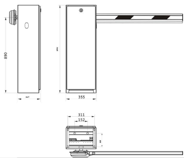 Double Channel Parking Gate Barrier Sensor Car Radar Detector Portable ...