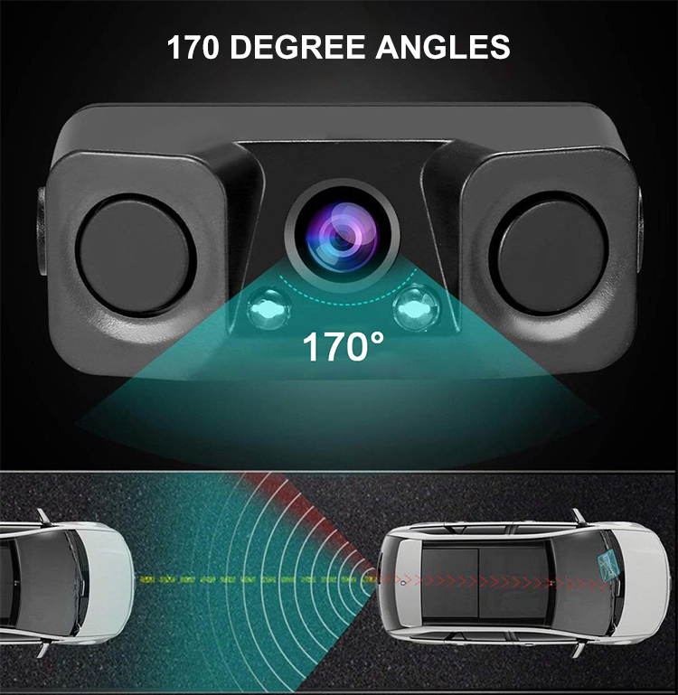 Buy Wholesale China 3 In 1 Vehicle Backup Camera Video Parking Sensor ...