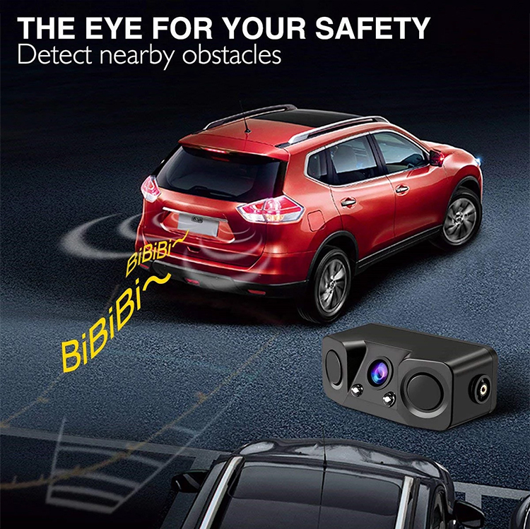 Buy Wholesale China 3 In 1 Vehicle Backup Camera Video Parking Sensor ...