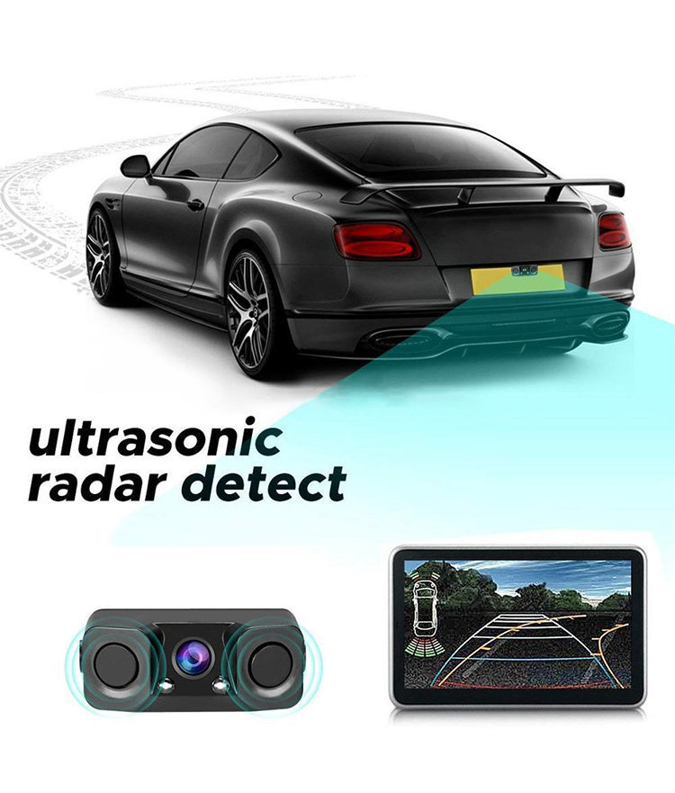 Buy Wholesale China 3 In 1 Vehicle Backup Camera Video Parking Sensor ...