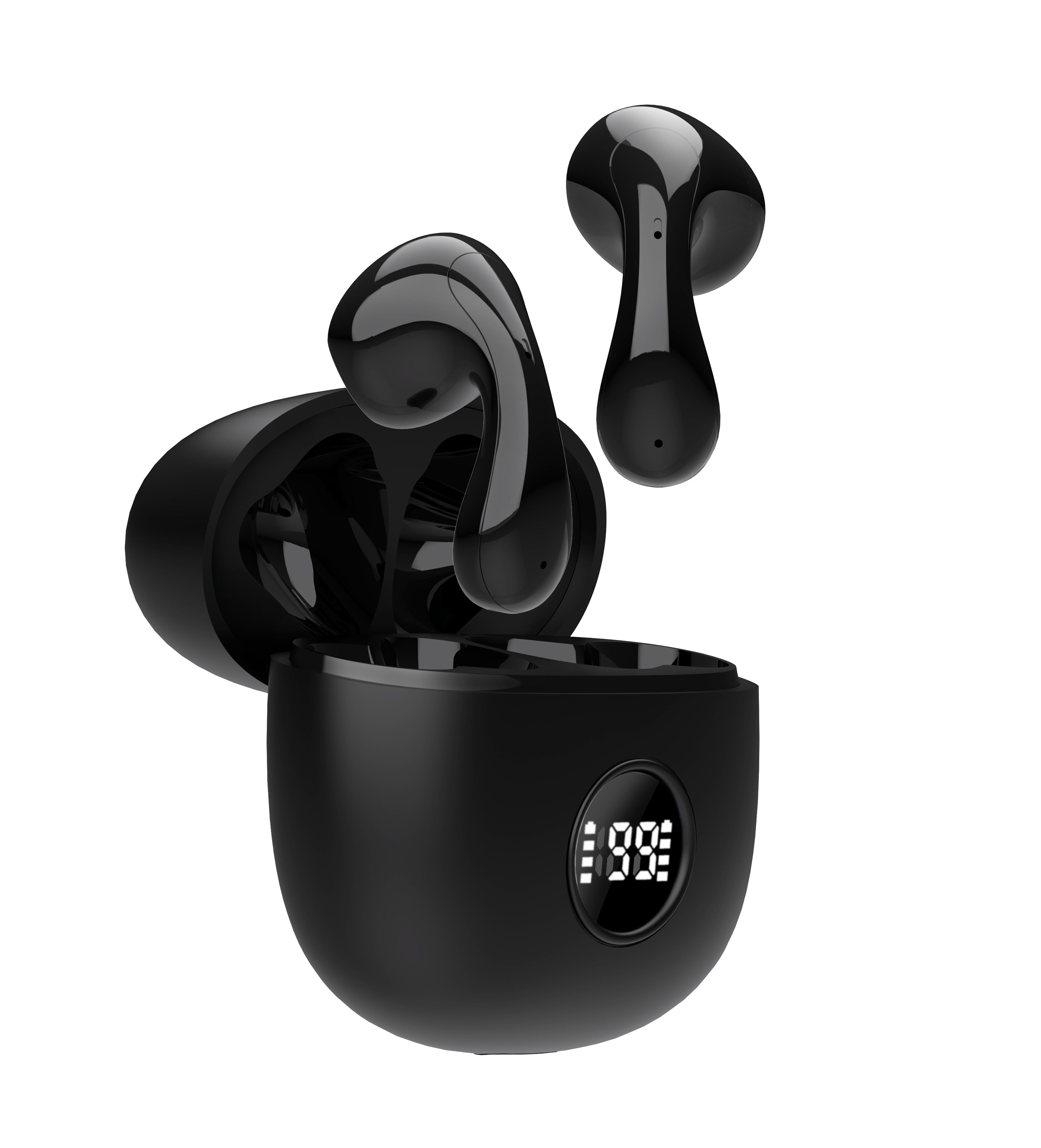 Bluetooth Earbud With Led Power Display Earphones Sport Headset ...