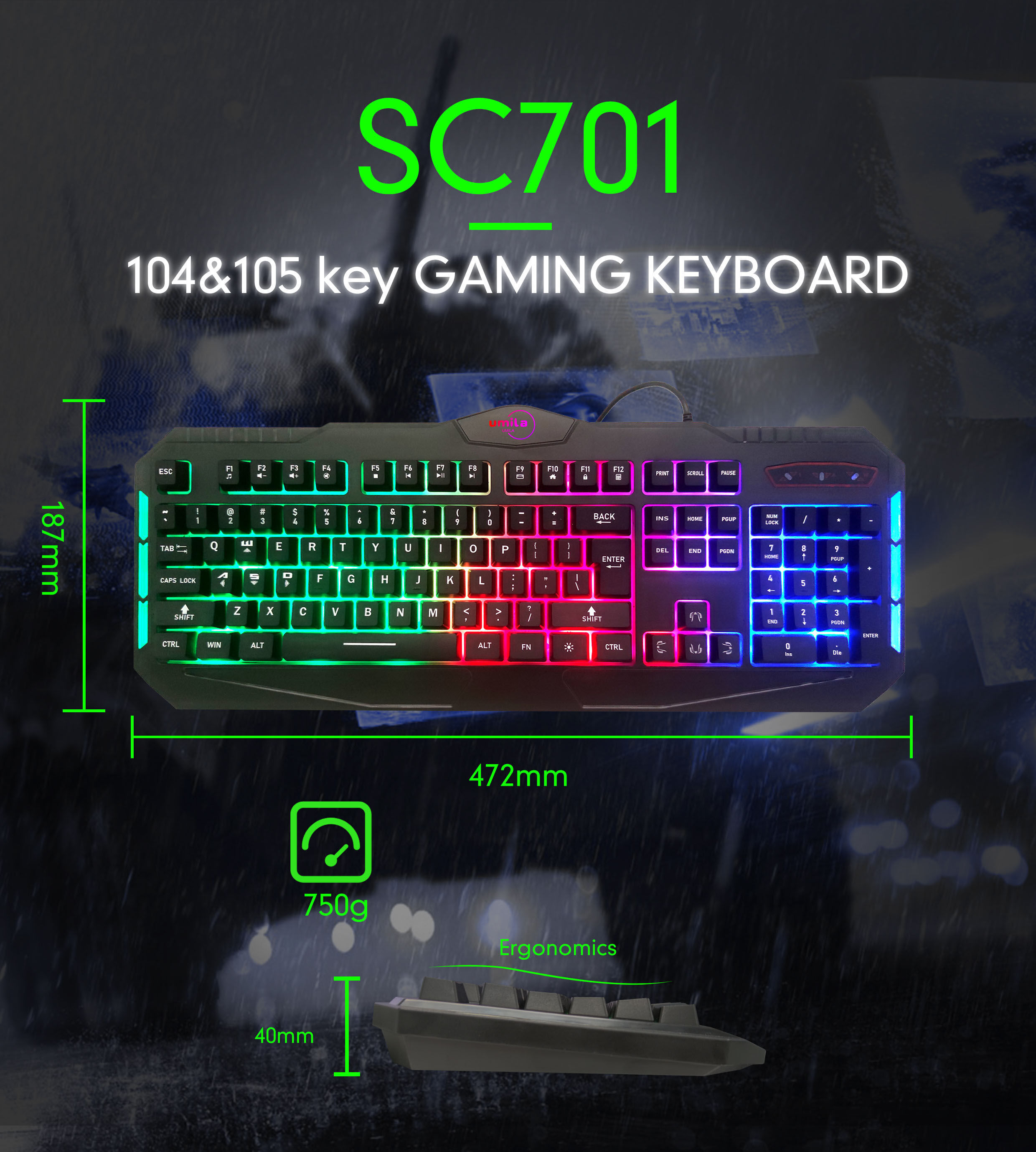 Buy Wholesale China Umila Custom Logo Laptop Computer Keyboards ...
