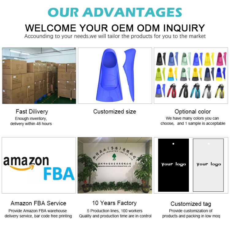 Buy Wholesale China Full Pocket Freediving Fins Spearfishing Soft And ...