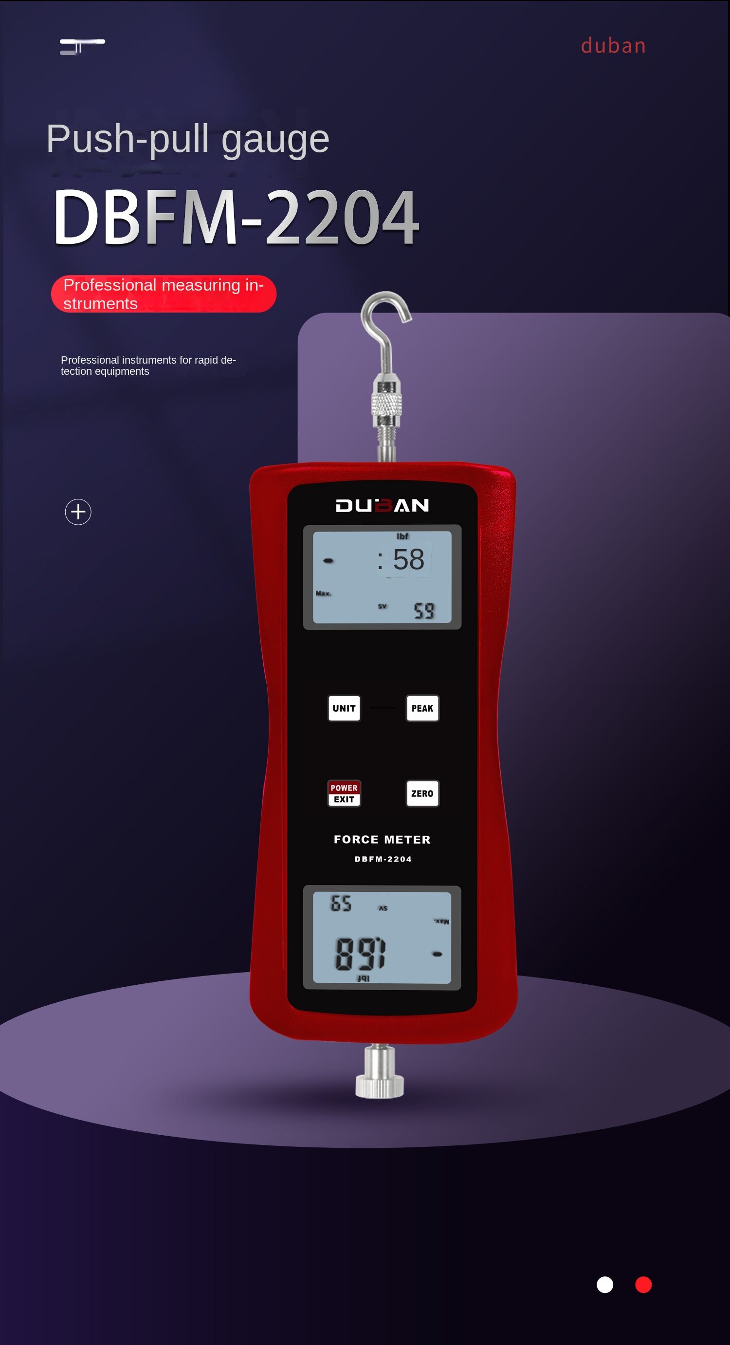 Duban Force Meter Db25-204fm-1kn - China Wholesale Force Meter $220 ...