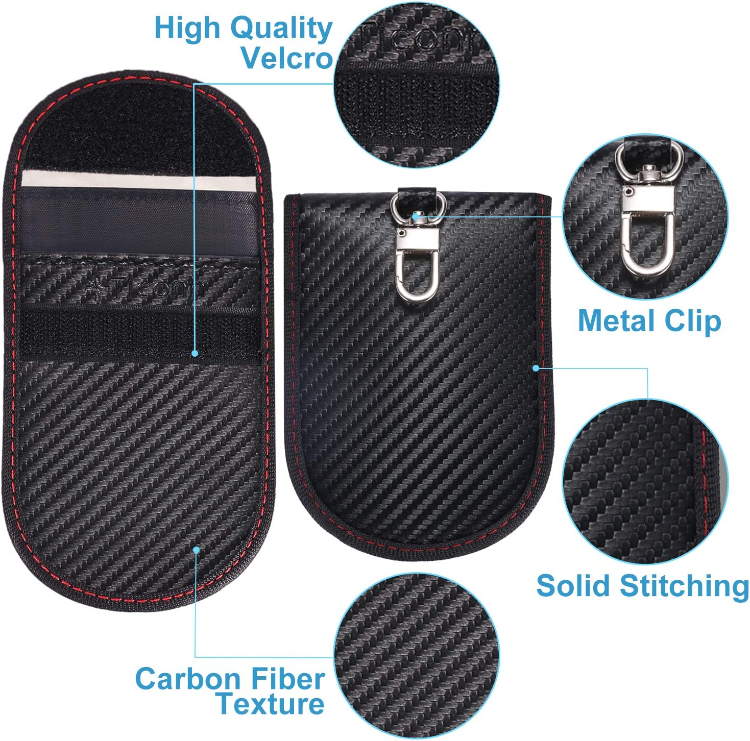 Buy Wholesale China Carbon Fiber Faraday Key Fob Protector Compact Car ...