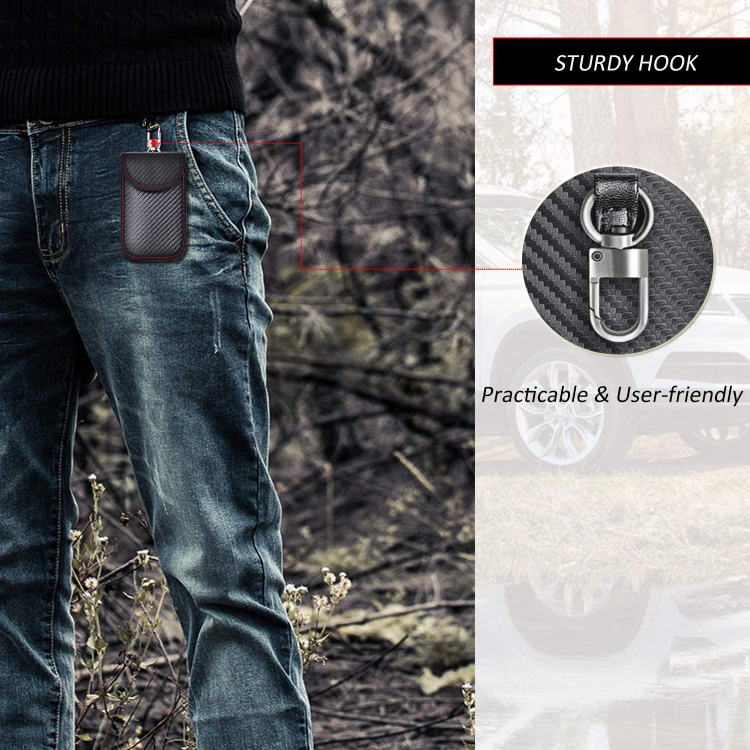 Buy Wholesale China Carbon Fiber Faraday Key Fob Protector Compact Car ...