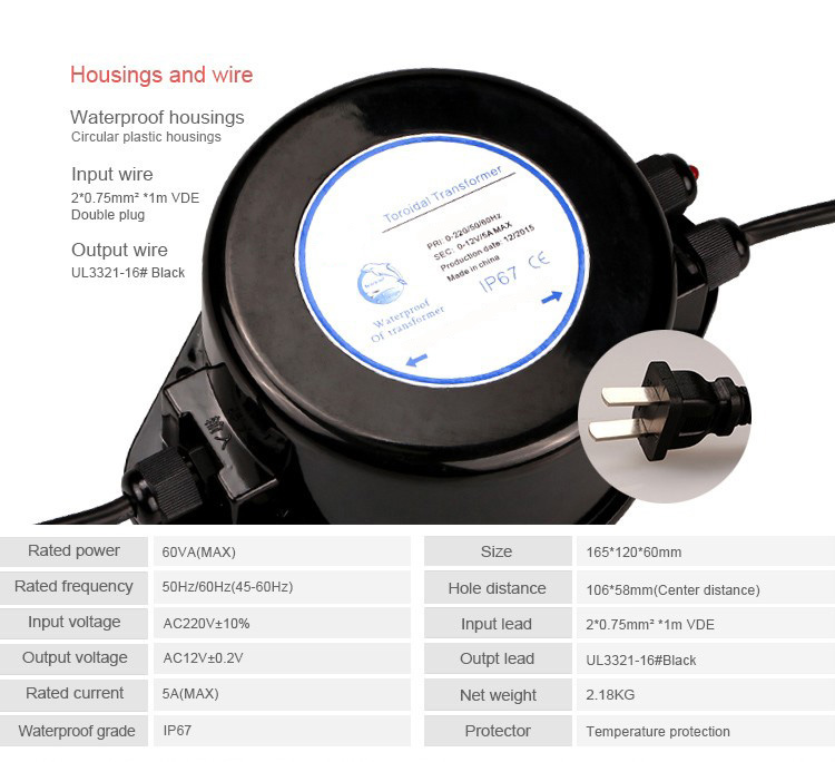 Buy Wholesale China Waterproof Transformer 50w 60w 80w 100w 160w 220v ...