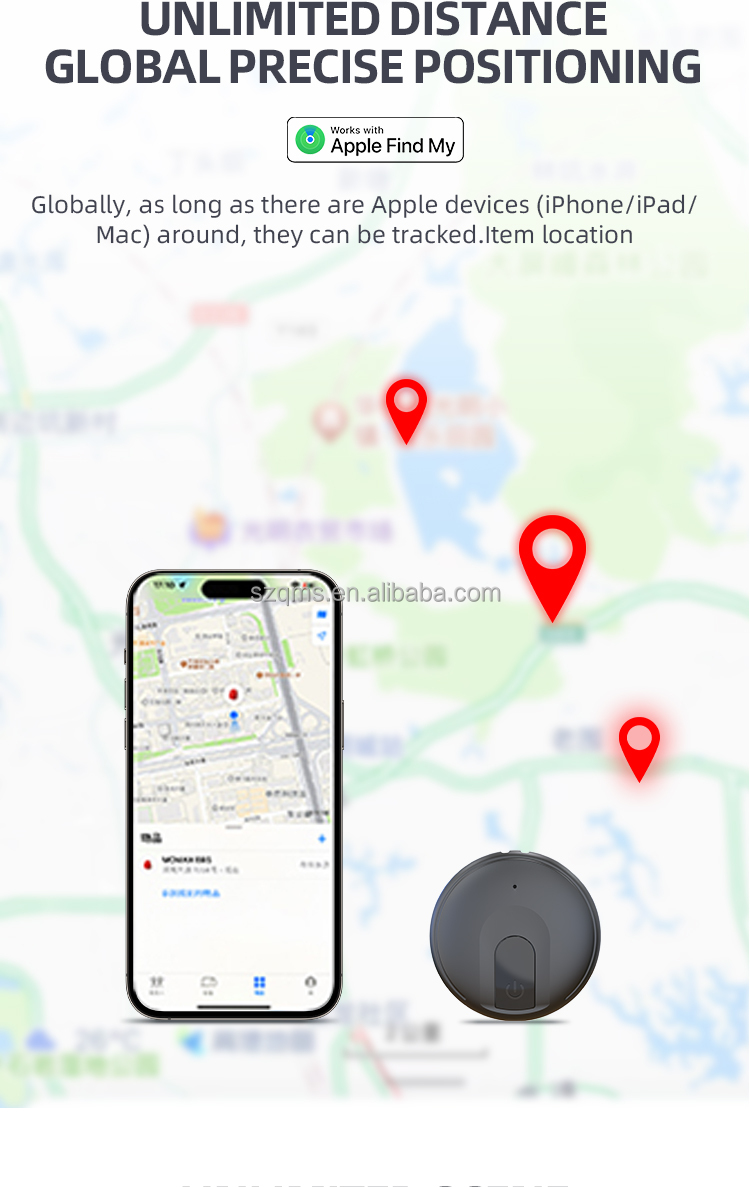 Findmy Tag Smart Device Mini Gps Personal Alarm Global Positioning ...