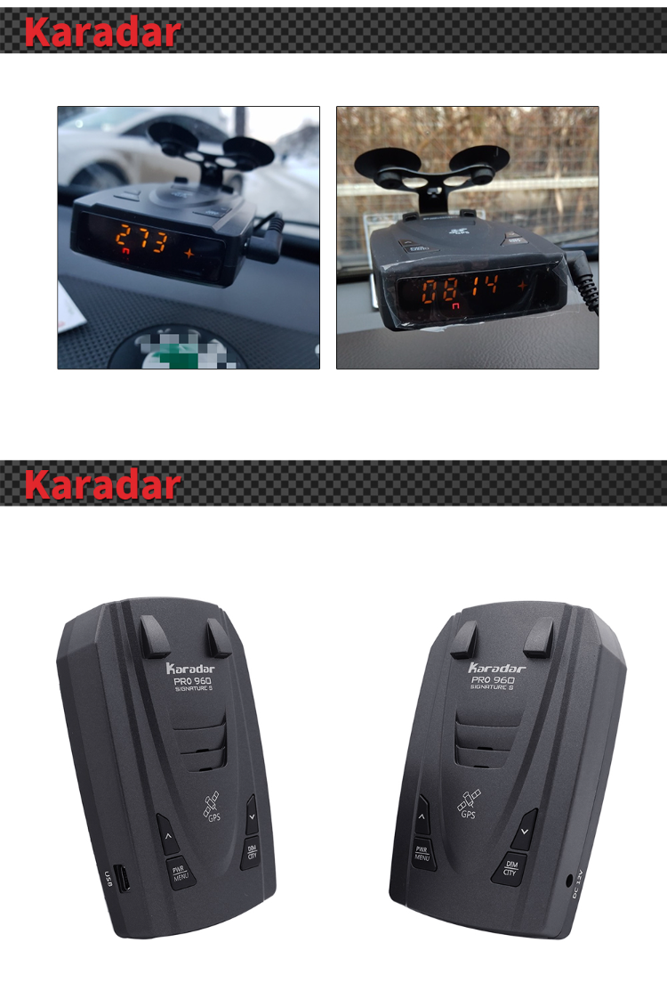 Car Speed Rader Detector Car Anti Radar Detector With English Voice ...