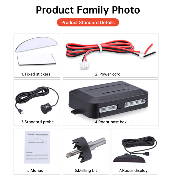 Buy Wholesale China Car Led Parking Sensor Monitor Auto Reverse Radar ...