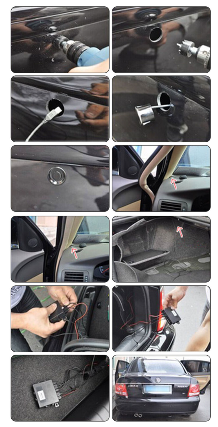 Buy Wholesale China Car Led Parking Sensor Monitor Auto Reverse Radar ...