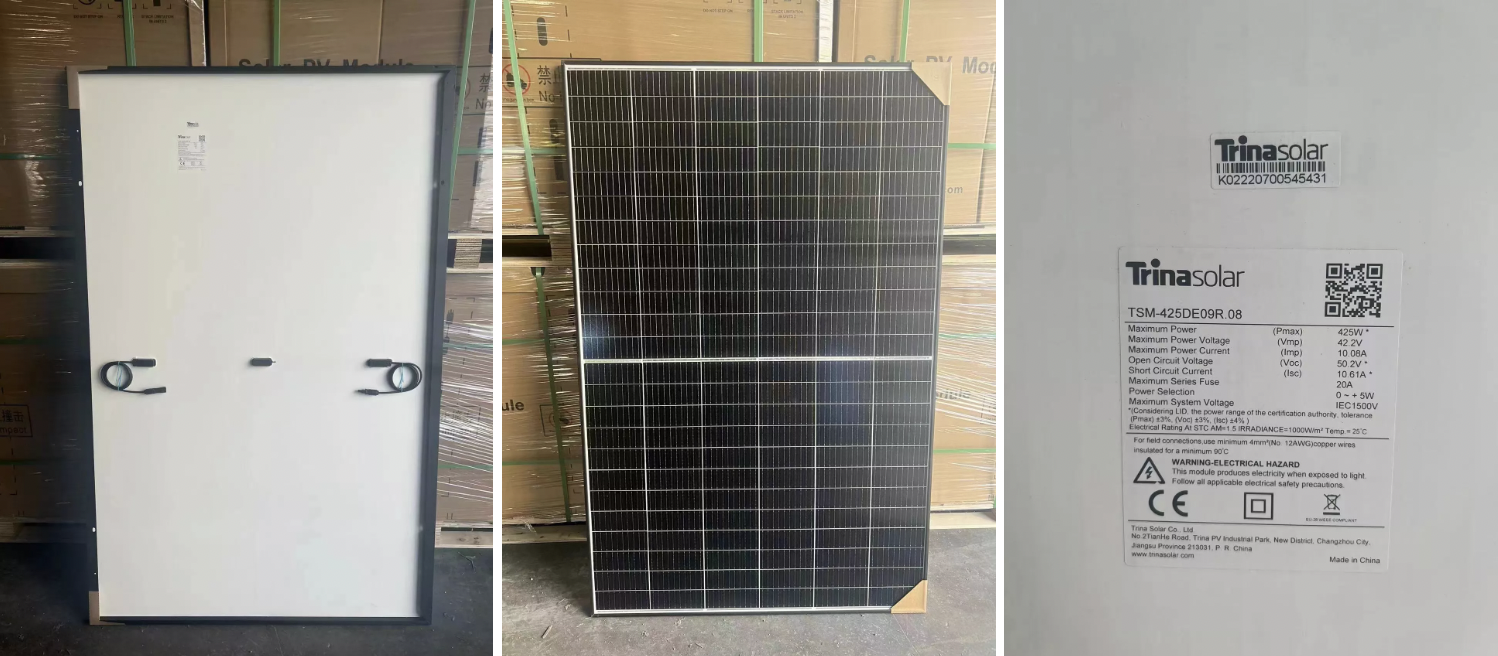 Newest Technology Photovoltaic Panel Solar Product Trina Vertex 500w ...