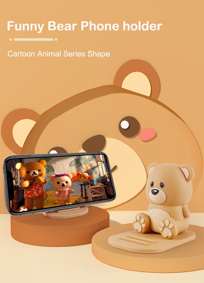 Beanlieve Adjustable Desk Bedside Video Pvc Cartoon Cute Cellphone ...