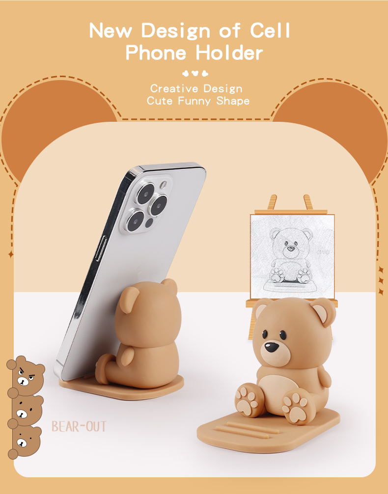 Beanlieve Adjustable Desk Bedside Video Pvc Cartoon Cute Cellphone ...