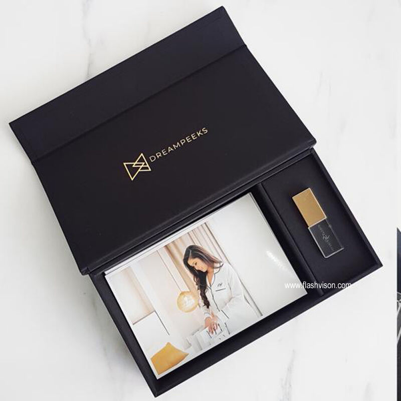 Buy Wholesale China Custom Crystal Usb Flash Drive Linen Box Usb ...