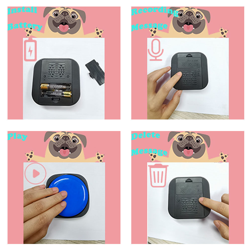 Buy Wholesale China Recordable Voice Button 4 Pack Communication ...