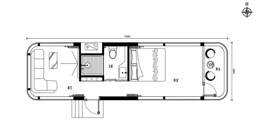Movable Apple Capsule Homehotelhouse Small Space Capsule Mobile ...