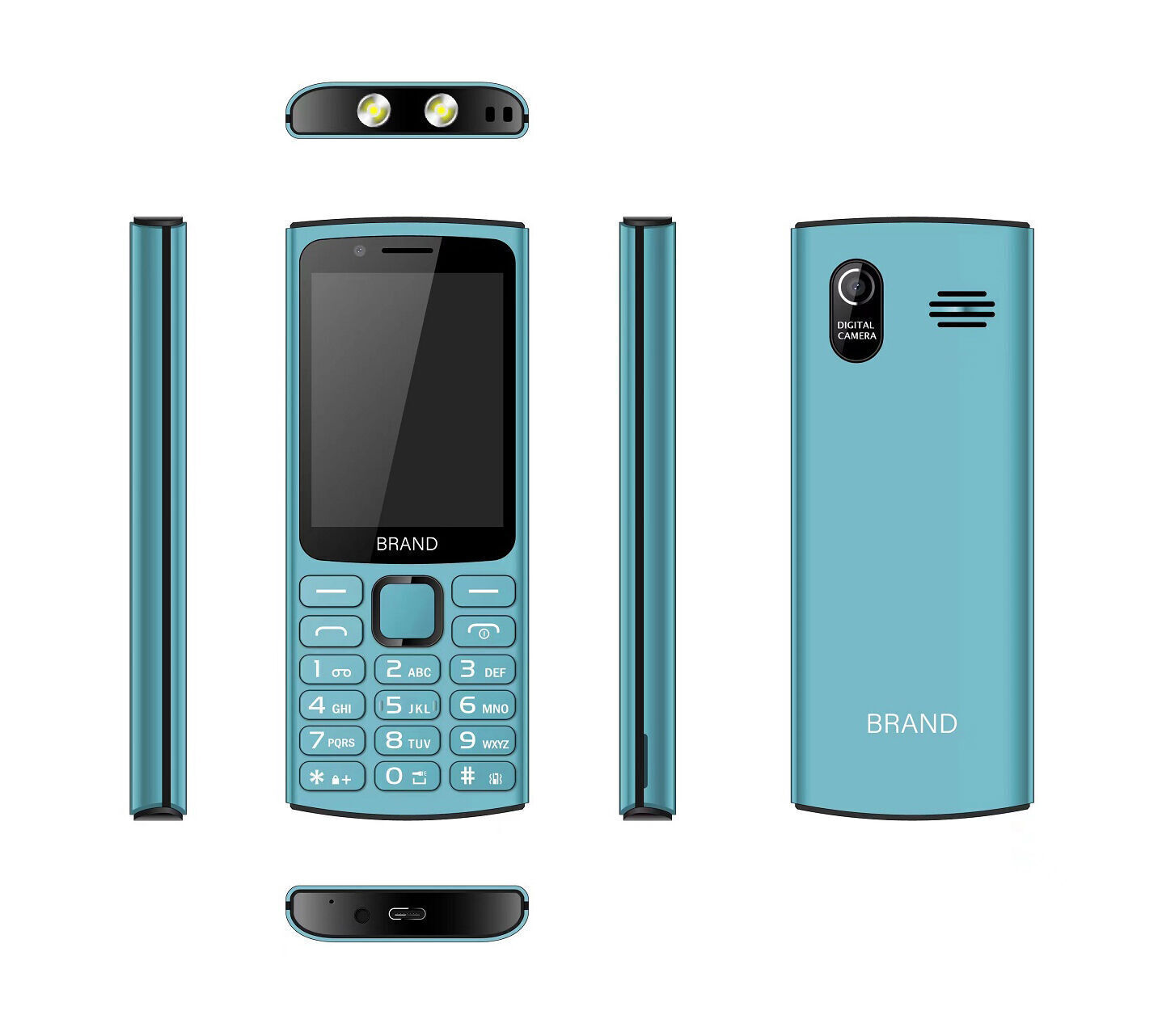 Oem Android Os Feature 4g Phone With Whatsapp Type-c, 2.8" Display, Big ...