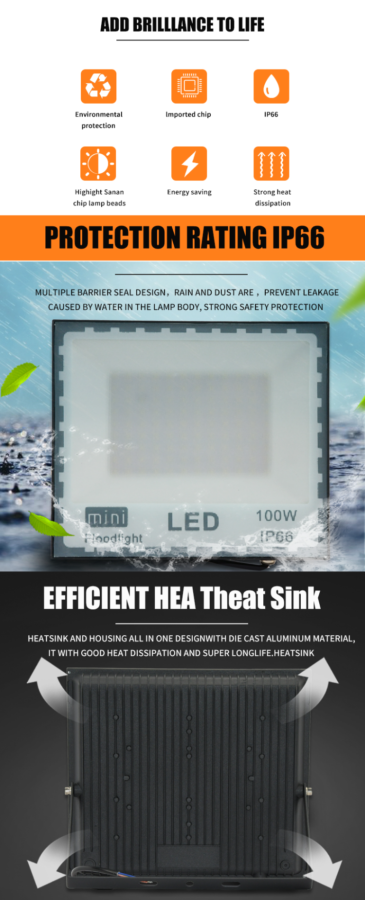 Buy Wholesale China High Power Dob Flood Light 100w Logistic Airport ...