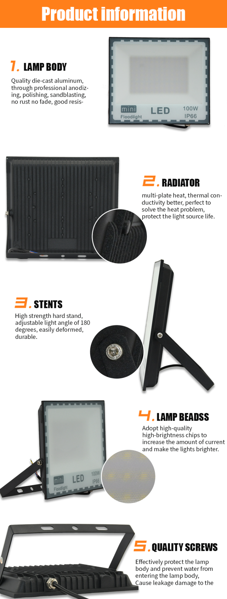 Buy Wholesale China High Power Dob Flood Light 100w Logistic Airport ...