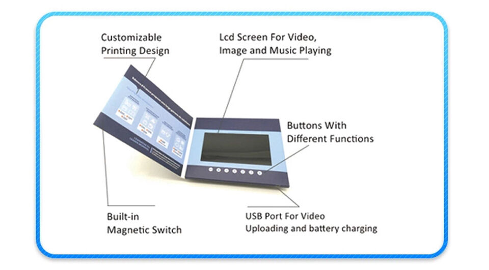 Promotional Video Book Lcd Video Brochure Mailer Video Business ...