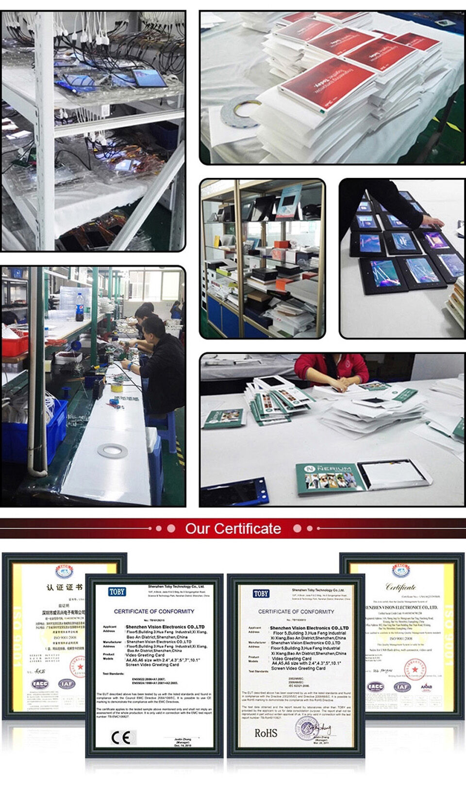 Promotional Video Book Lcd Video Brochure Mailer Video Business ...