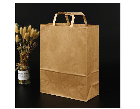 High Quality Paper Bag Tote Restaurant Fast Food Grade Biodegradable ...