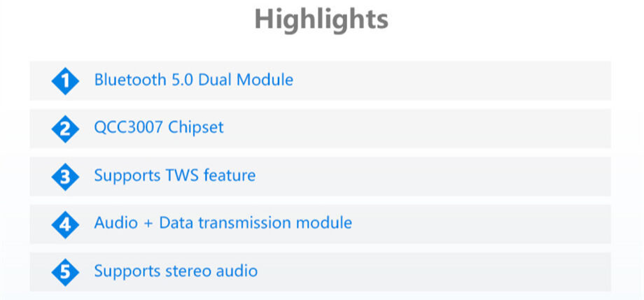 Buy Wholesale China Feasycom Fsc-bt1006a Qcc3007 Audio&data ...