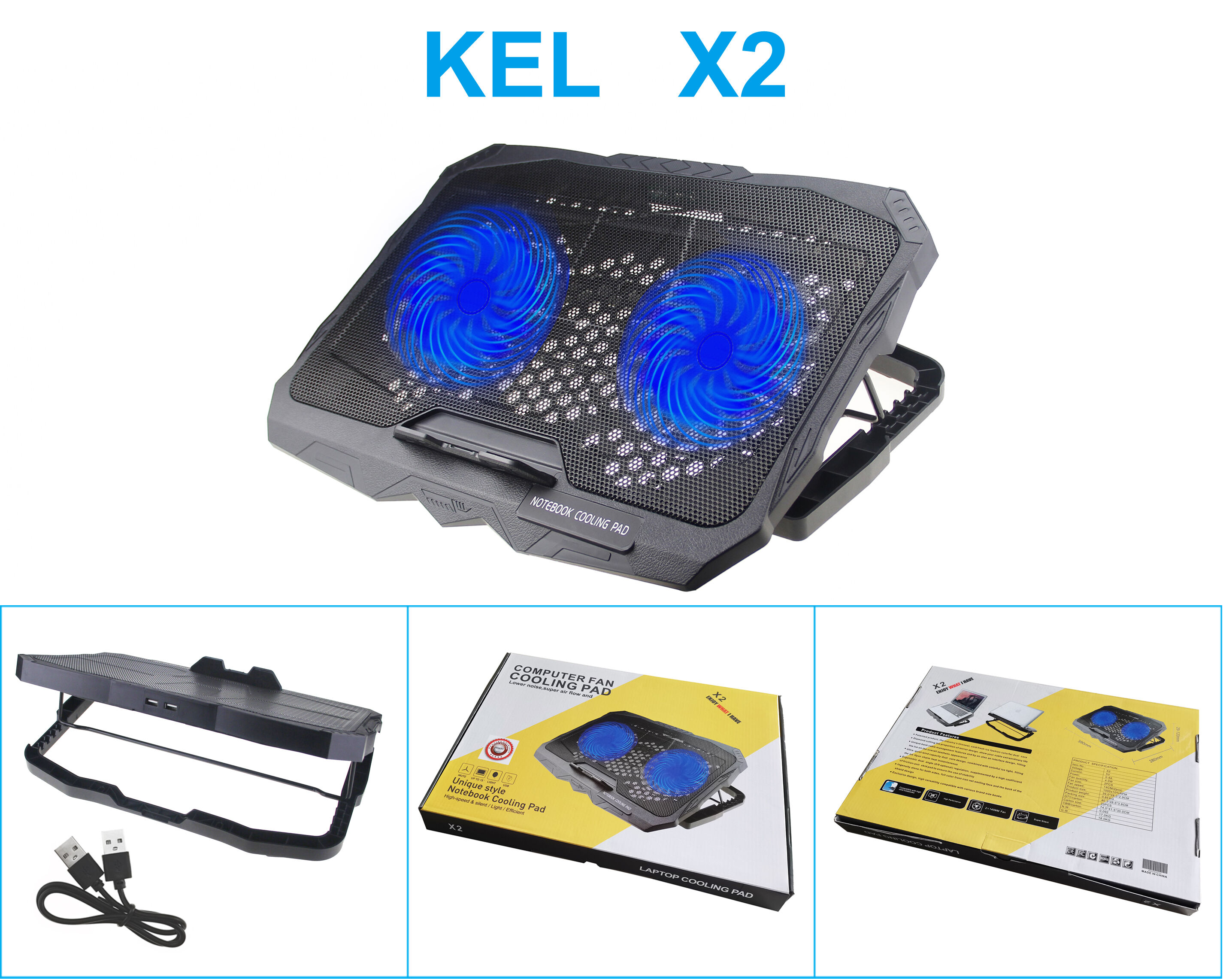 Wholesale Givecool X2 Black Laptop Coolers, Supporting 0em 5-gear ...
