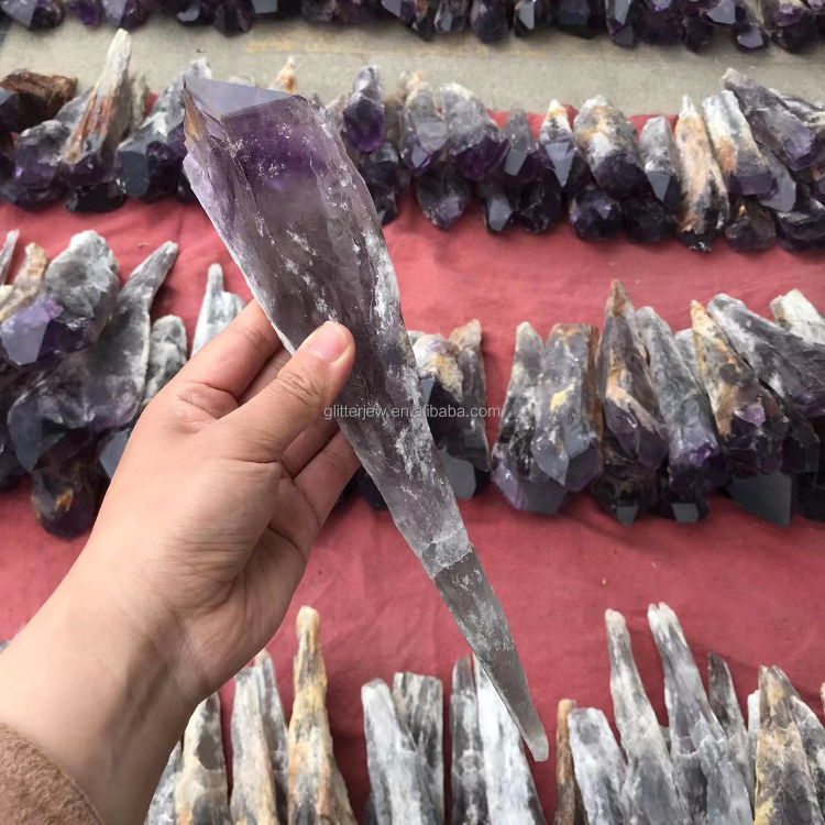 Wholesale Large Amethyst Rough Point Raw Stones Rock Quartz Crystal ...