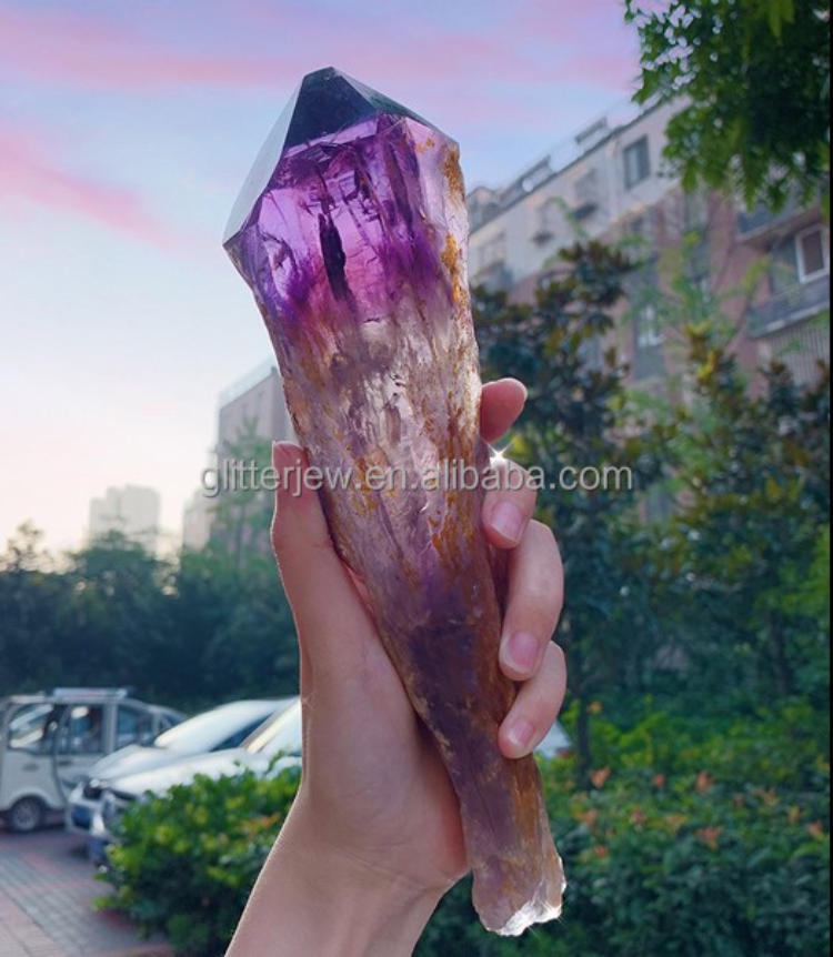 Wholesale Large Amethyst Rough Point Raw Stones Rock Quartz Crystal ...