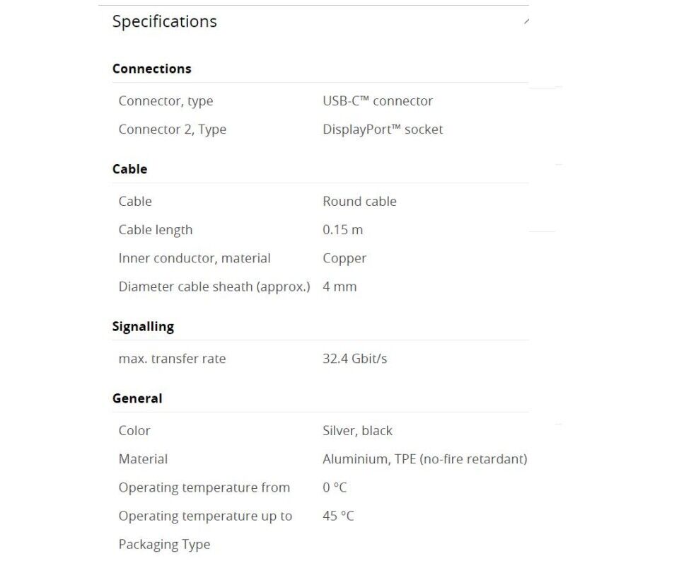 Buy Wholesale Hong Kong SAR Usb C To Displayport Converter 4k120hz And ...