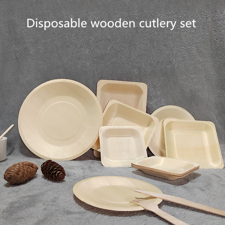 Buy Wholesale China High Quality Wooden Dinnerware Nature Utensils Non ...